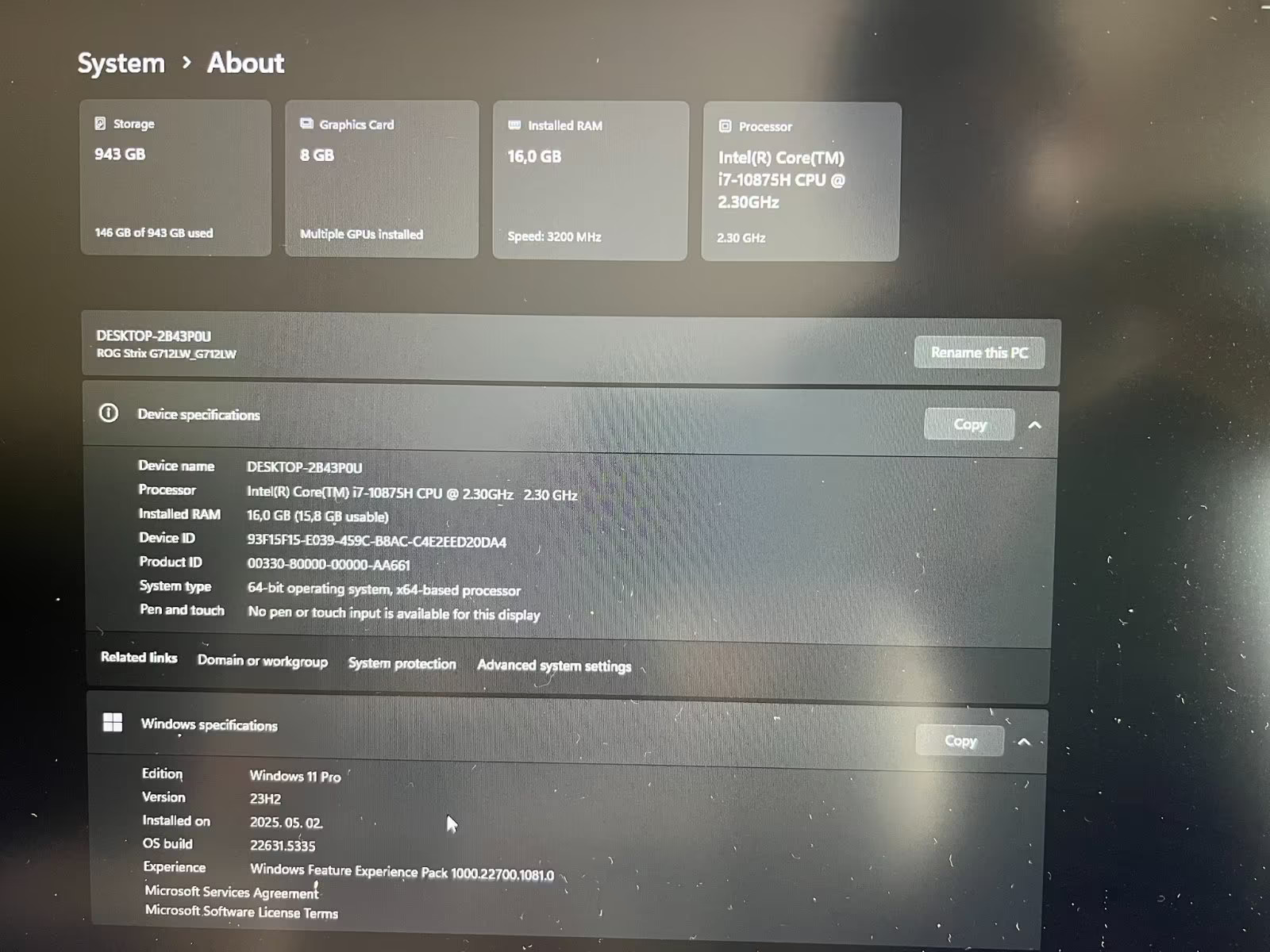 ASUS ROG Strix G17 (G712LW) RTX 2070 144Hz 1TB SSD - HardverApró