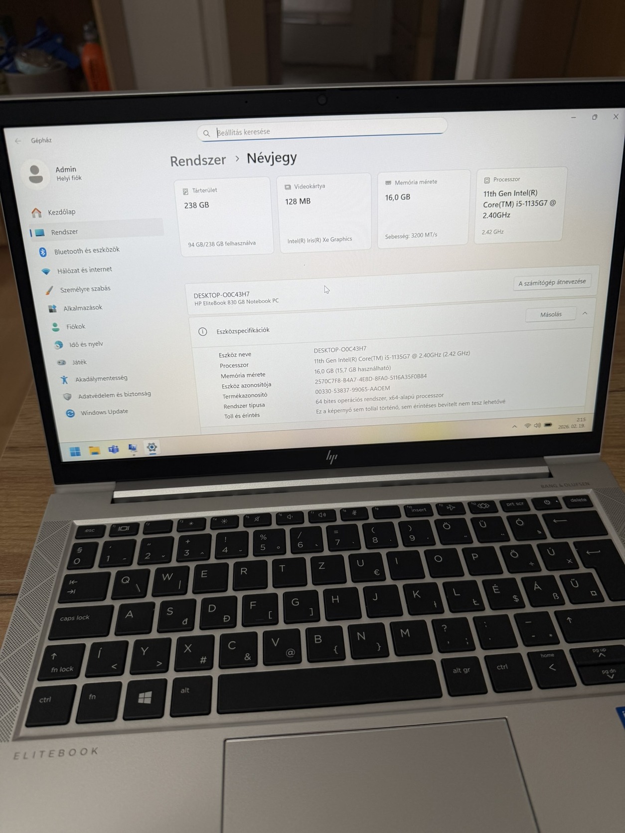 HP Elitebook 830 G8 13,3 : Intel Core I5-1145G7, 16GB RAM, 256GB SSD ...