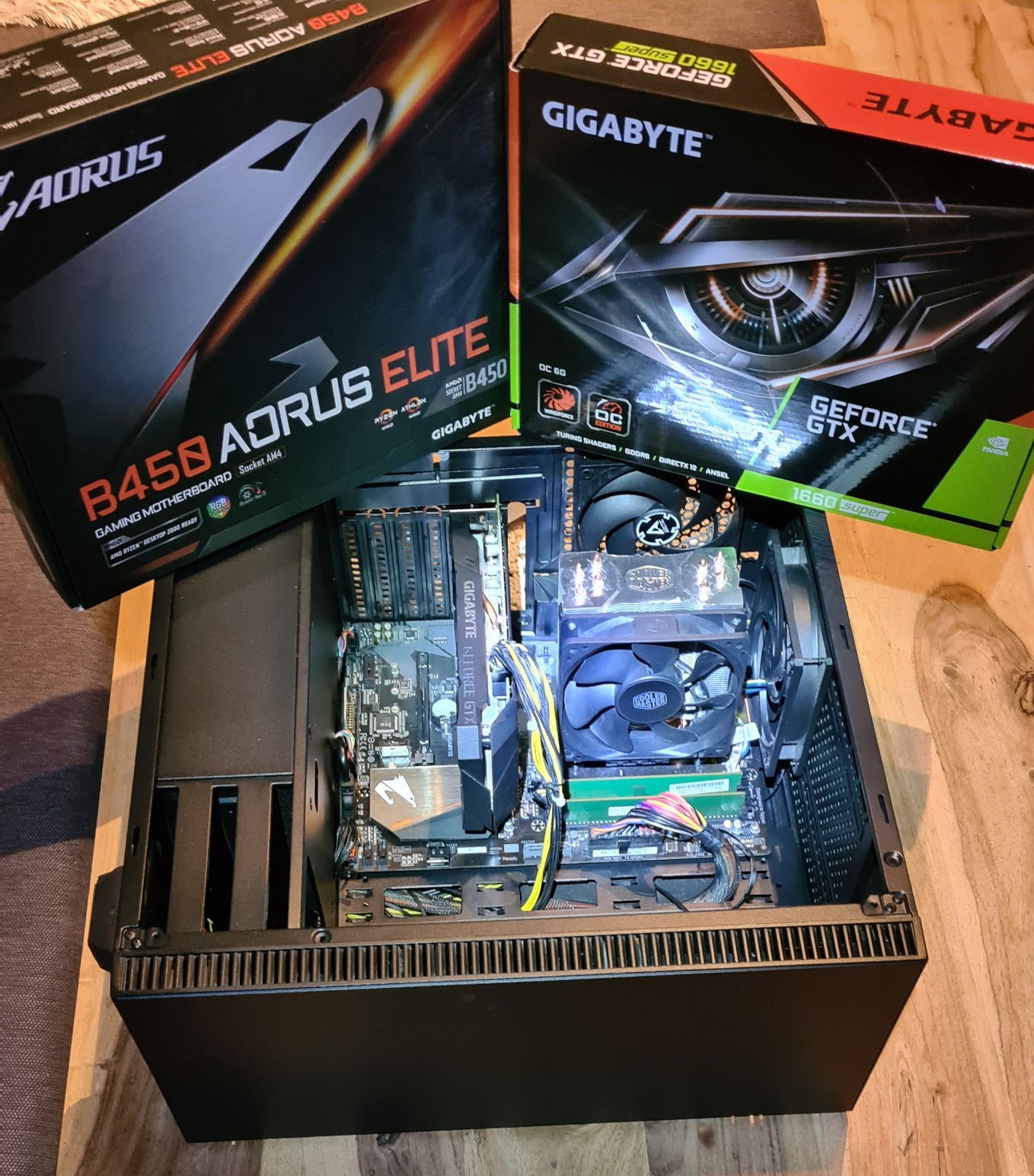 RYZEN 5 GAMER PC - R5 2600 - GIGA B450 ELITE - 16GB DDR4 - 512GB NVME ...