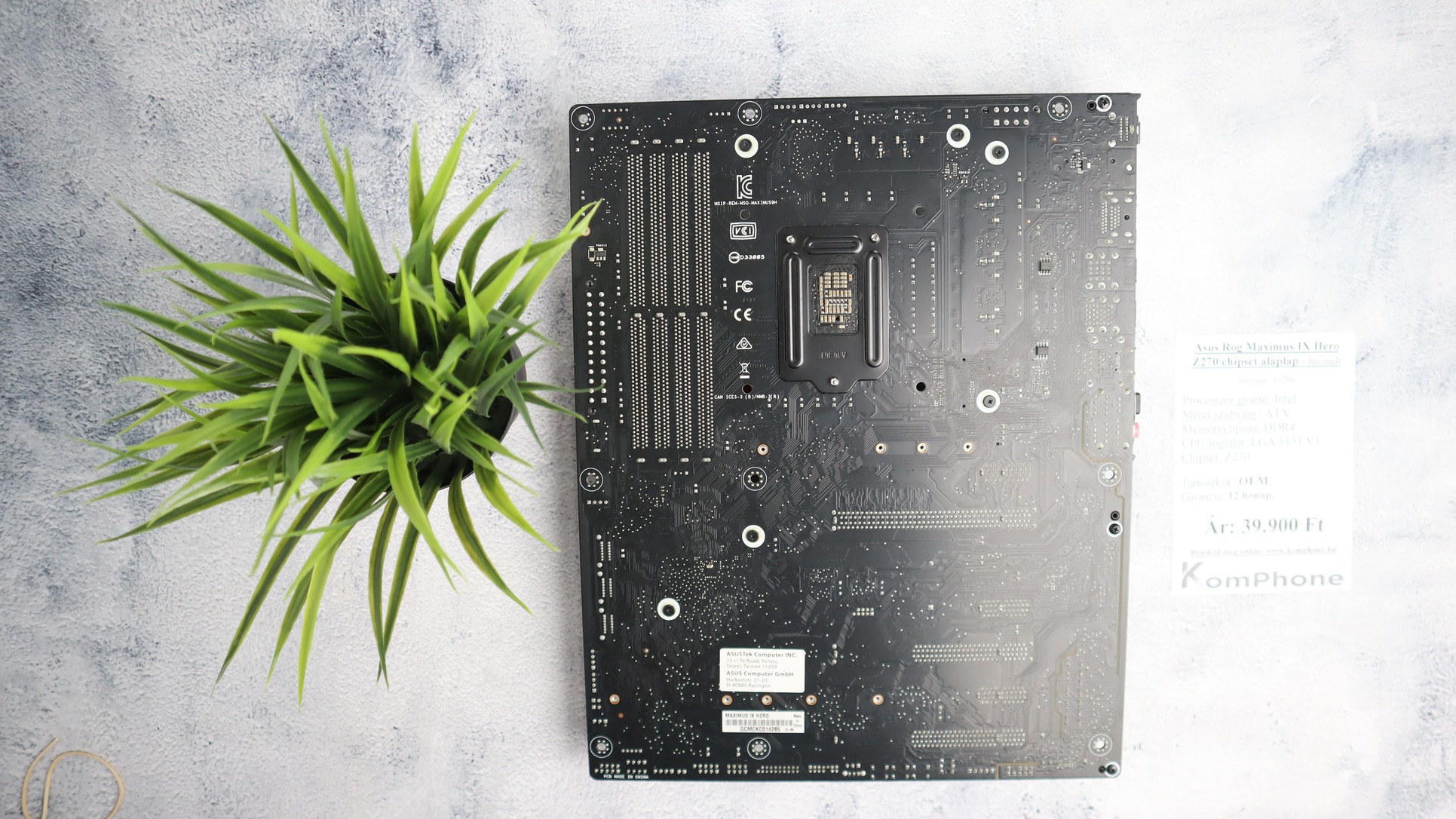 BESZÁMÍTÁS! Asus Rog Maximus IX Hero Z270 chipset alaplap garanciával ...