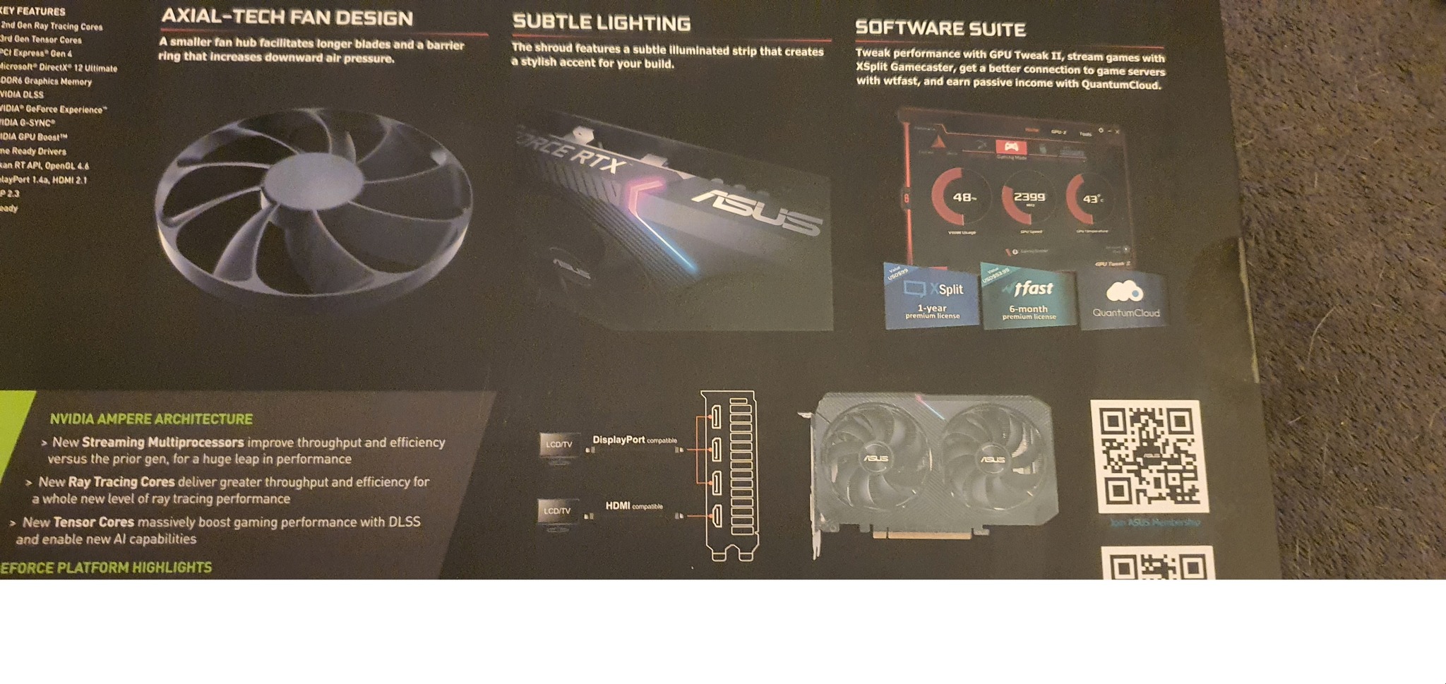 ASUS GeForce RTX 3060 12GB Dual V2 OC LED GDDR6 192bit Hibás ...