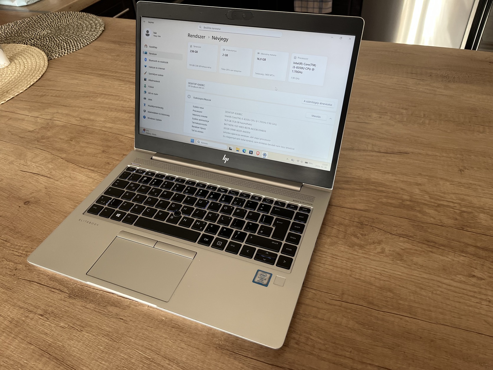 HP 840 G5 /i5 8350u + Radeon RX 540 2 Gb / light gaming - HardverApró