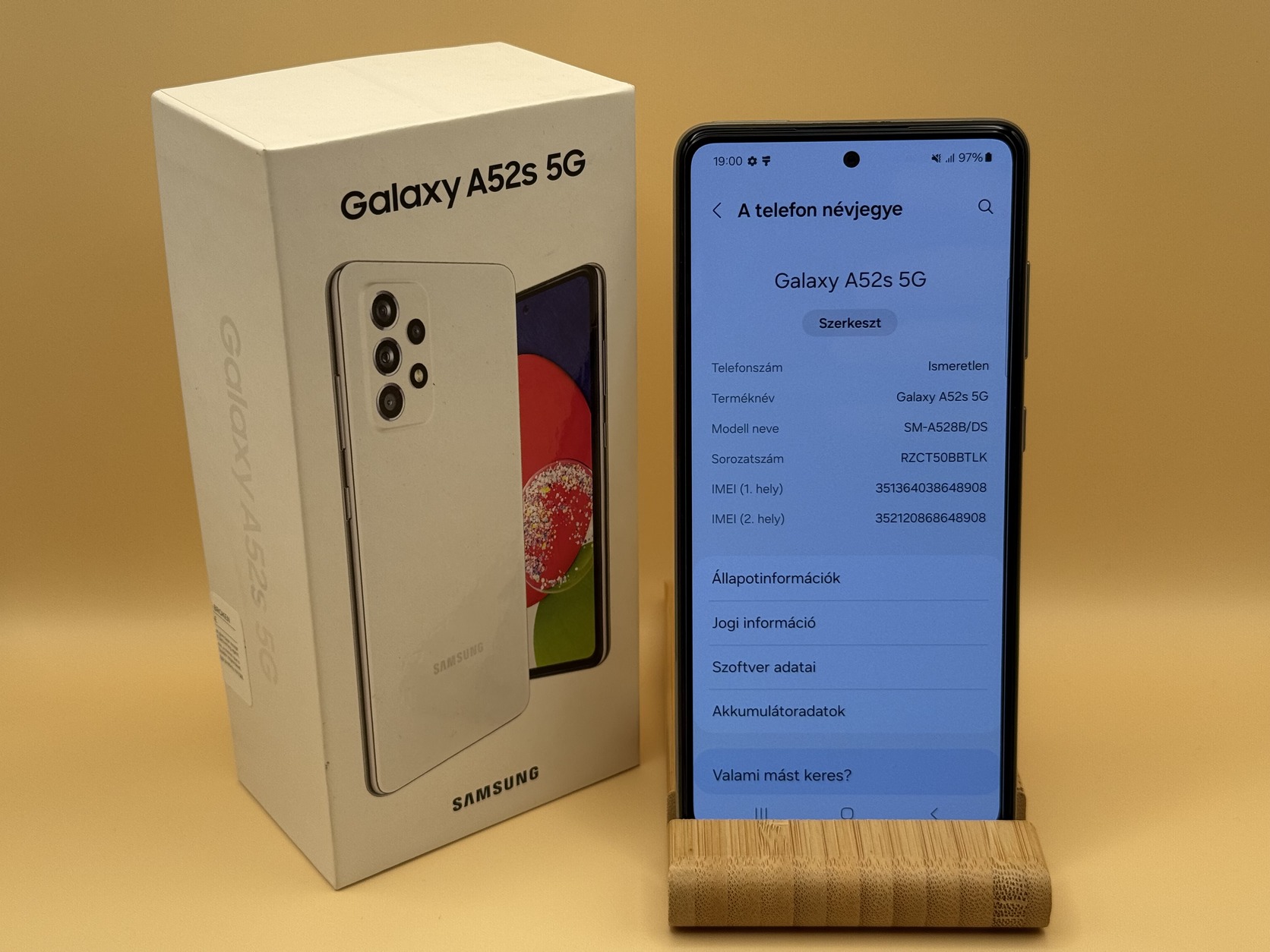 Samsung Galaxy A52s 5G Mobiltelefon, Kártyafüggetlen, Dual SIM, 6/128GB ...