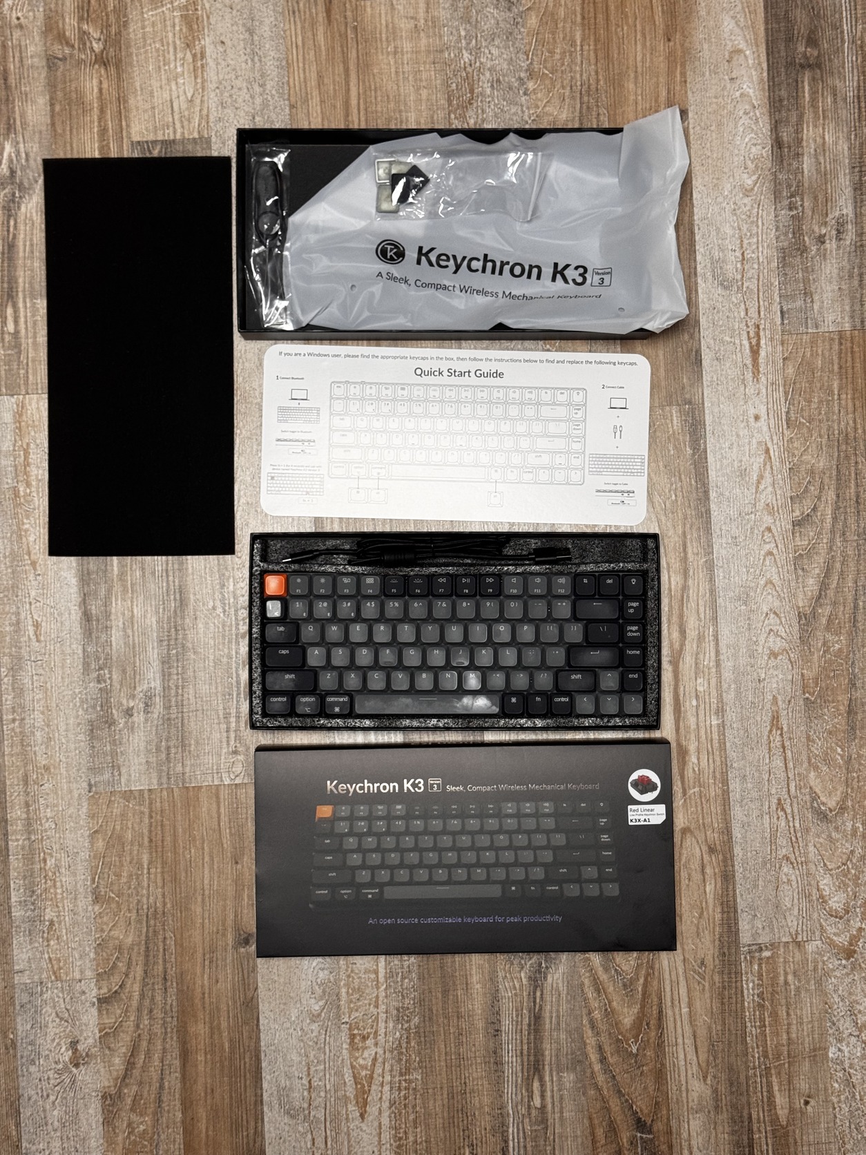 Keychron K3 V3 vezeték nélküli mechanikus billentyűzet (ANSI) - red ...
