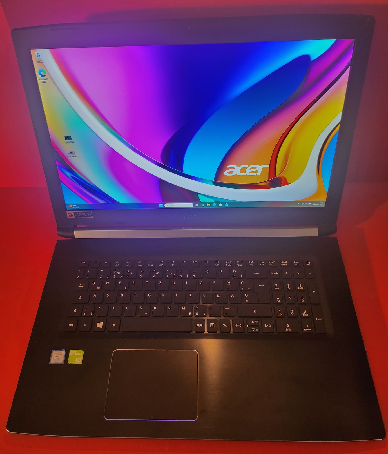 Megkímélt Acer 17,3"FullHD,8.gen.Core i7(8X4,0Ghz)MX 2/4GB DDR5 VGA,8 ...
