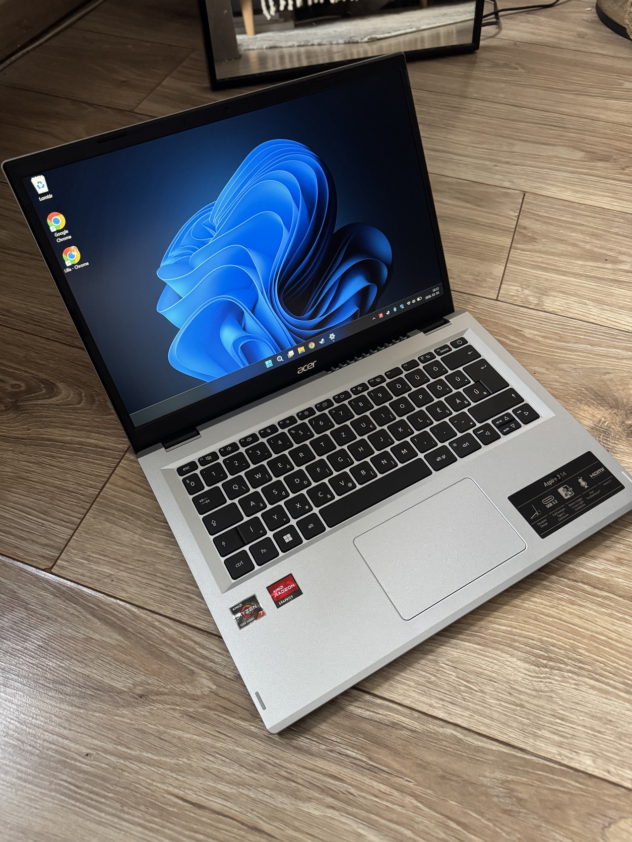 Acer Aspire A314-42P / Ryzen 7 5700U / 8 GB / 512 SSD / 14 - HardverApró