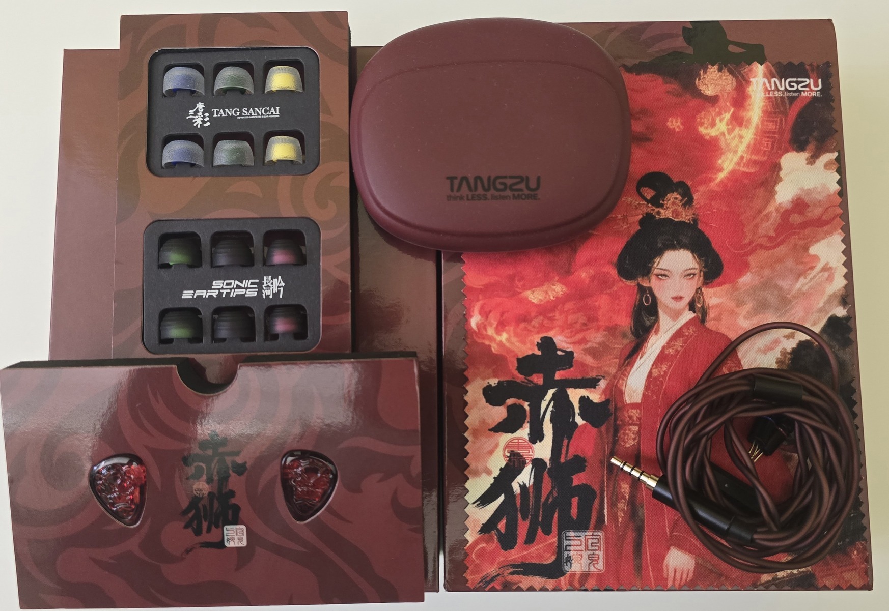 TANGZU Xuan Wu - Red Lion Bass Edition IEM fülhallgató - Teljes szett ...