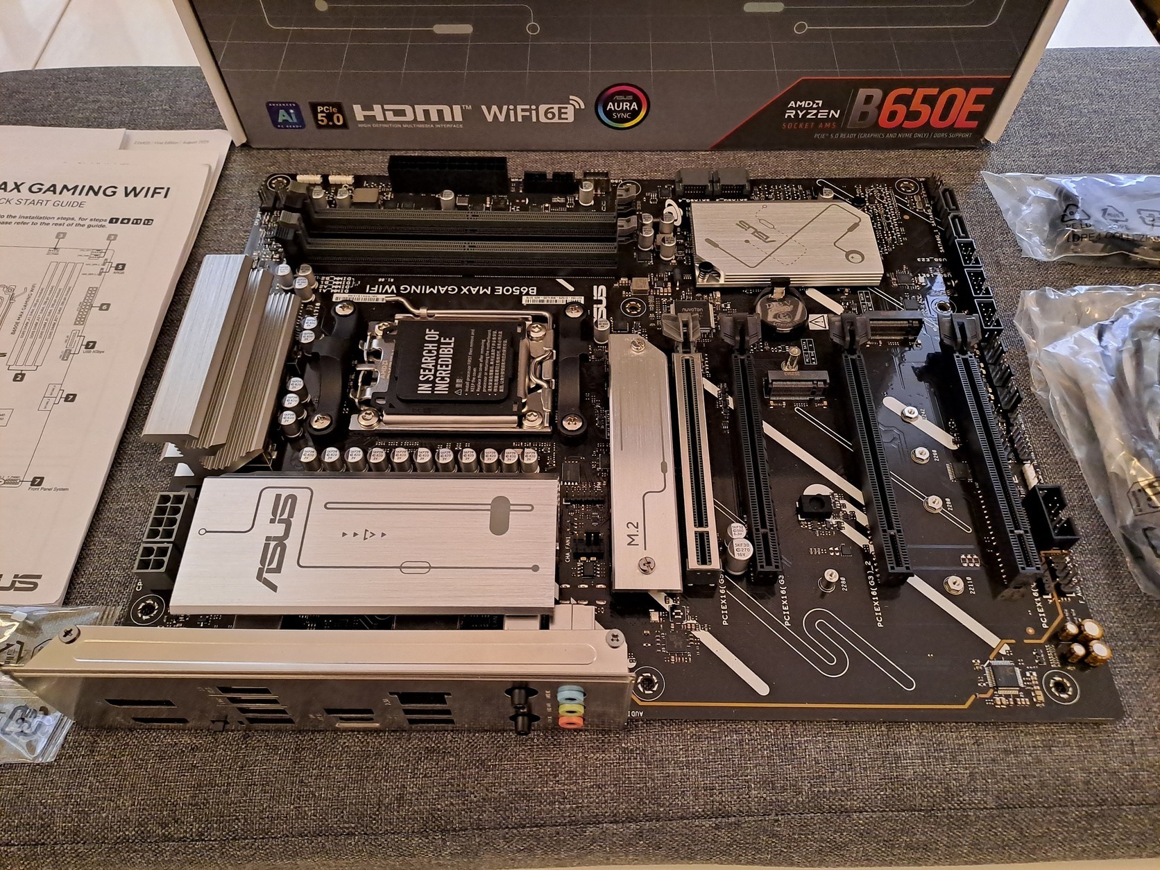 Új Ryzen 5 7500F + 32 Gb DDR5 6000 + új Asus B650E MAX GAMING WIFI ...