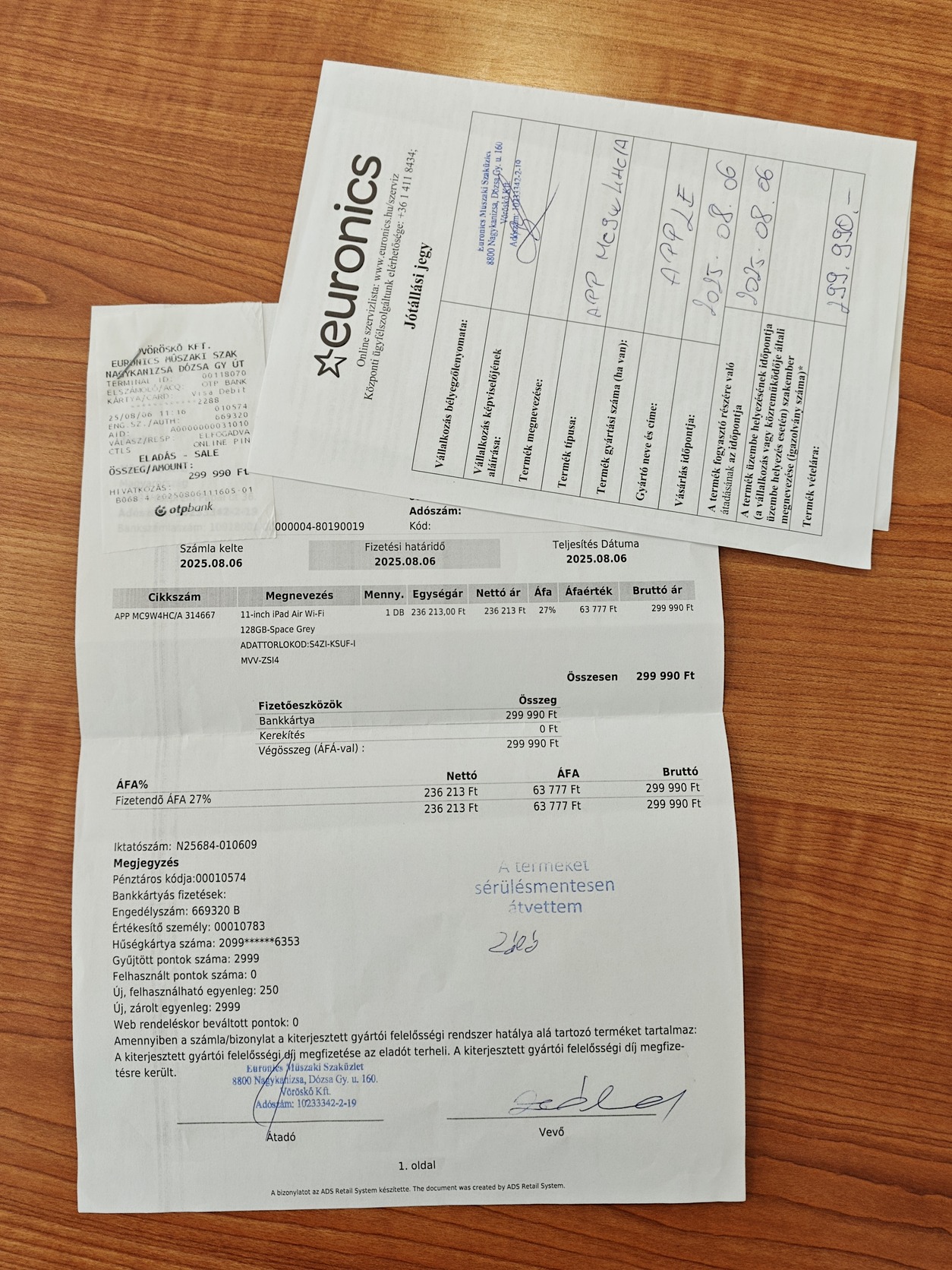 Apple Ipad Air M3 128Gb Wifi / Euronics gari - HardverApró