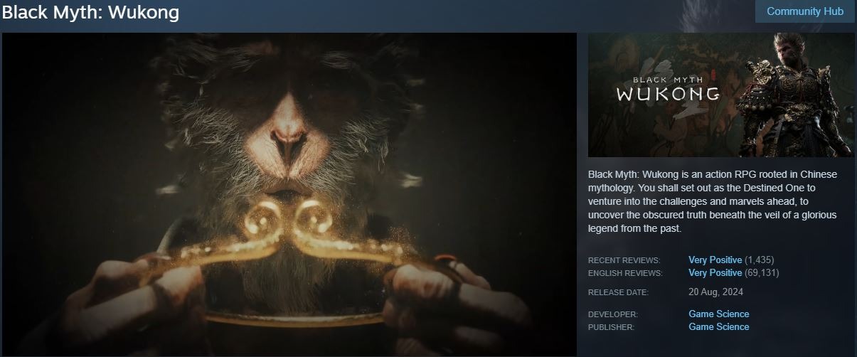 Black Myth: Wukong PC Steam Code - aktivációs kulcs - HardverApró