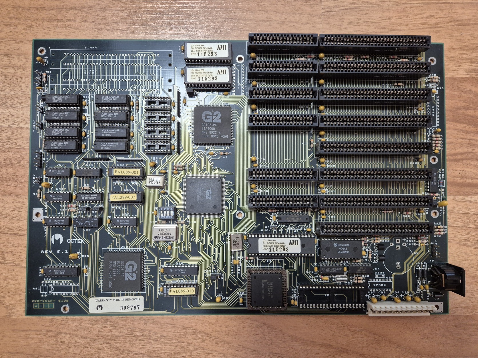 Octek G2 (286) + 1MB + Hercules - HardverApró