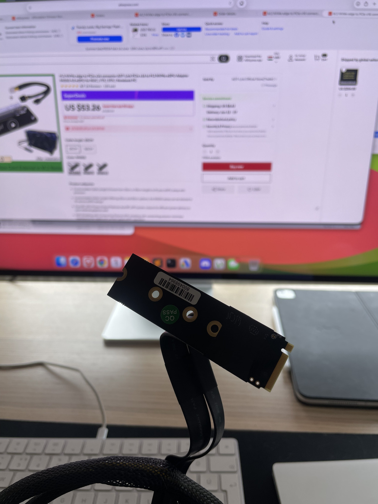 R43SG eGPU - M.2 NVME adapter PCIE 3.0 (Mini PC / Laptop) - HardverApró