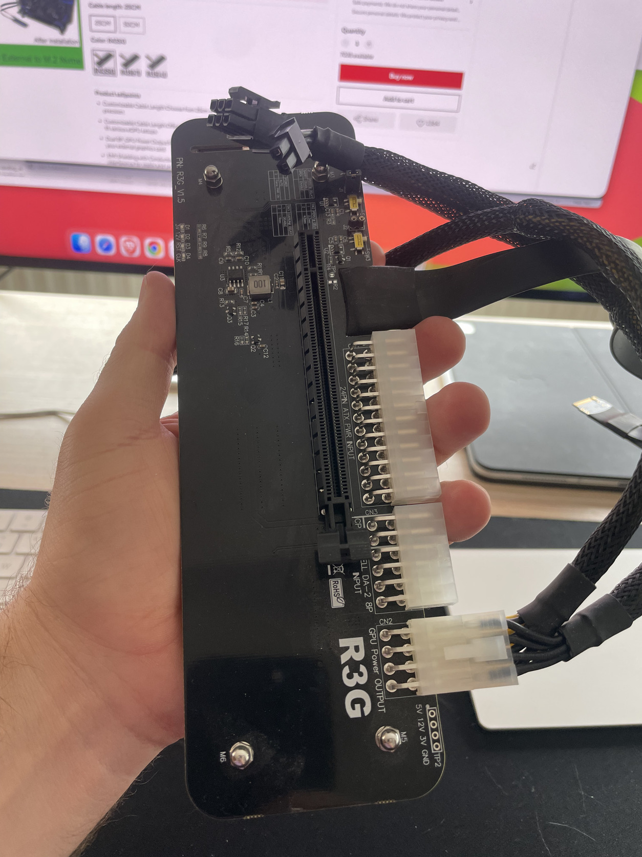 R43SG eGPU - M.2 NVME adapter PCIE 3.0 (Mini PC / Laptop) - HardverApró
