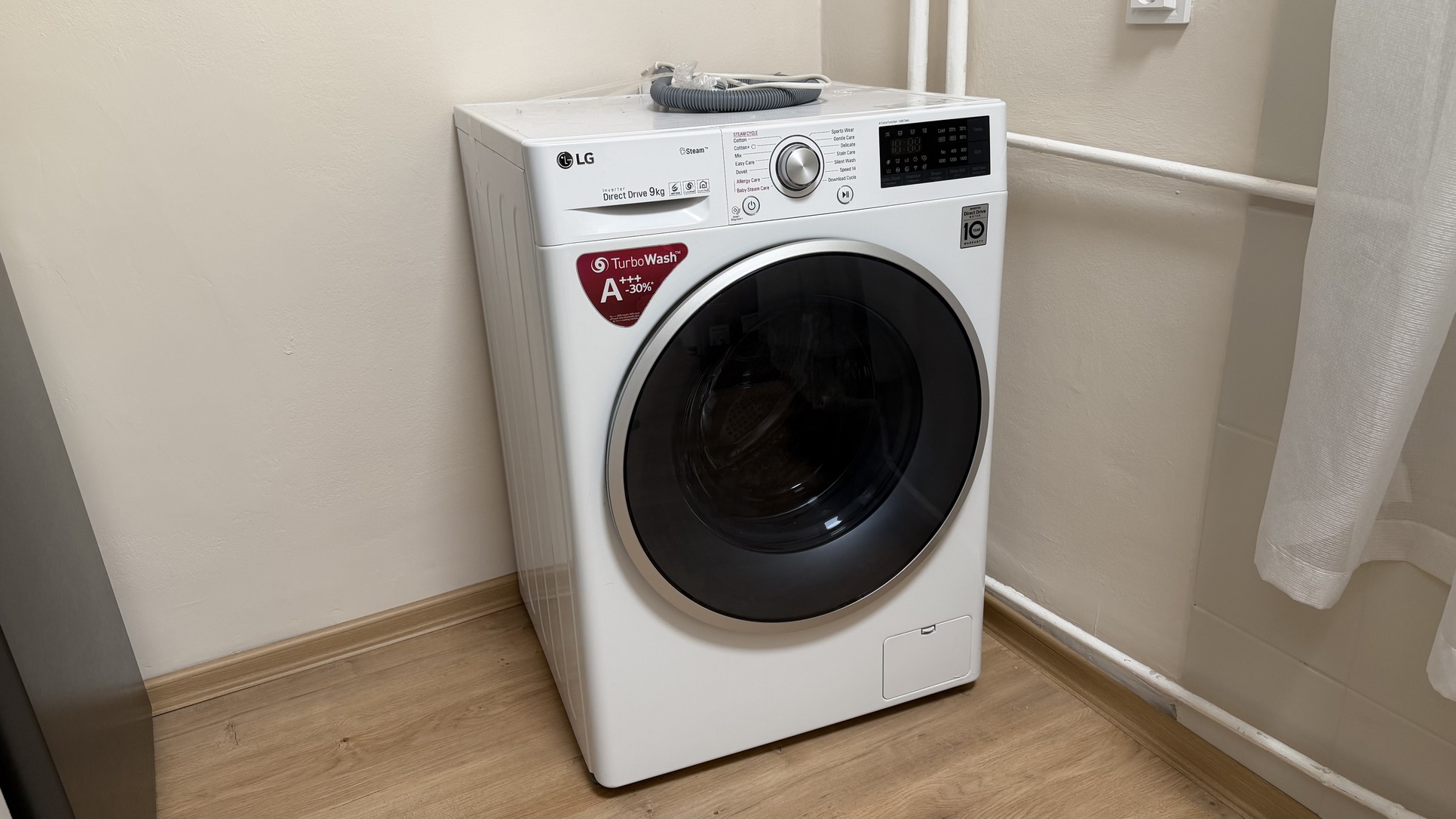 LG F4J7VY1W mosógép (9 kg, WiFi, Direct Drive, Allergy Care, Turbo Wash ...