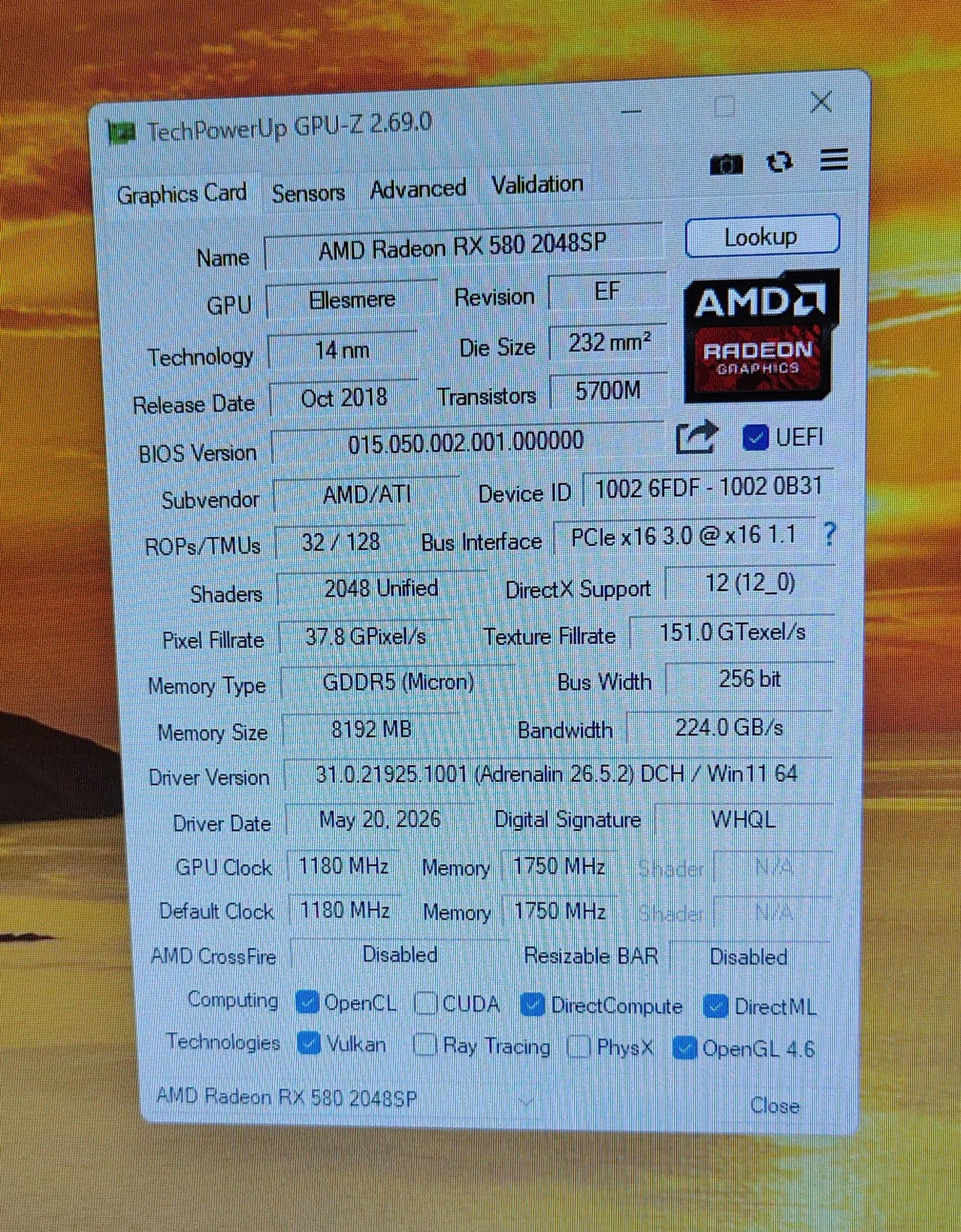 SJS RX 580 8GB 2048sp - HardverApró